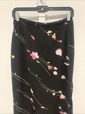 Hillard & Hanson | Skirts | Y2k Hillard Hanson Black Midi Skirt With ...